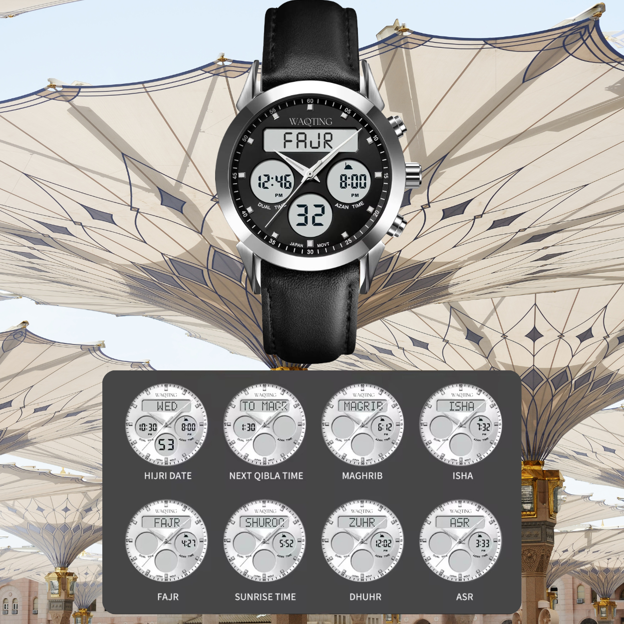 Watches | Azan Time & Qibla Direction For Muslims - Waqting